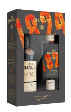 Buy The Glenlivet 12YO Scotch Whisky Gift Set (6 gift packs per case ...
