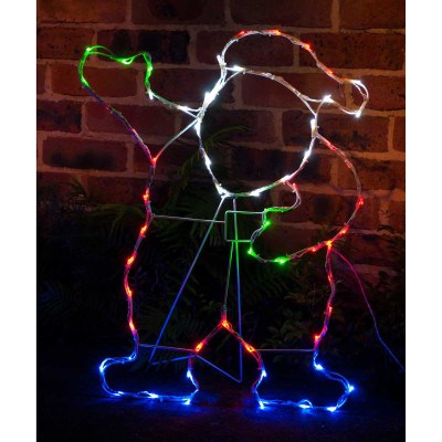 Buy Christmas Solar LED Waving Santa Silhouette Light | Grays Australia