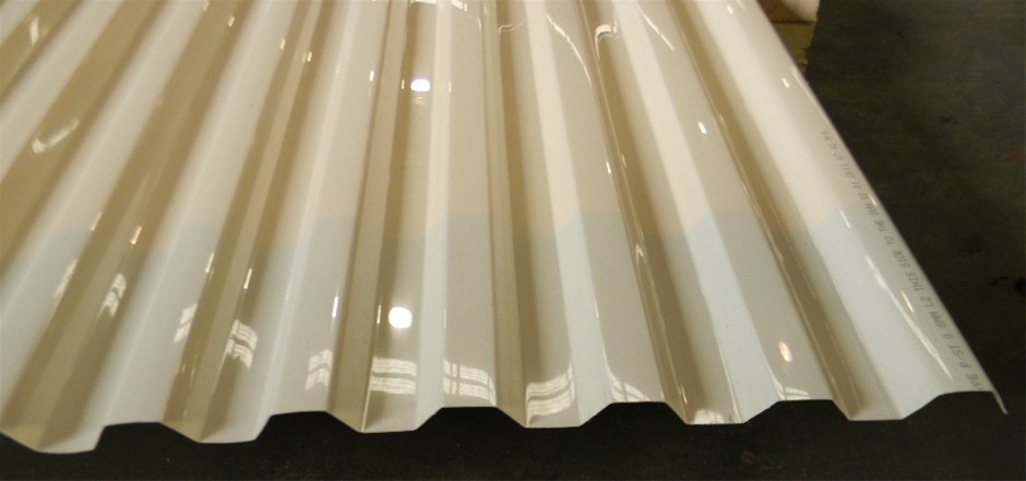 Laserlite Roof Sheeting, Greca Profile , Colour Cream, Approx 9x Sheets ...