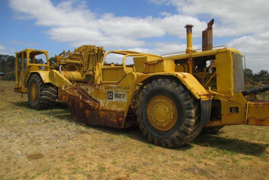 Caterpillar 627 Twin Power Open Bowl Scraper Auction (0006-7016082 ...