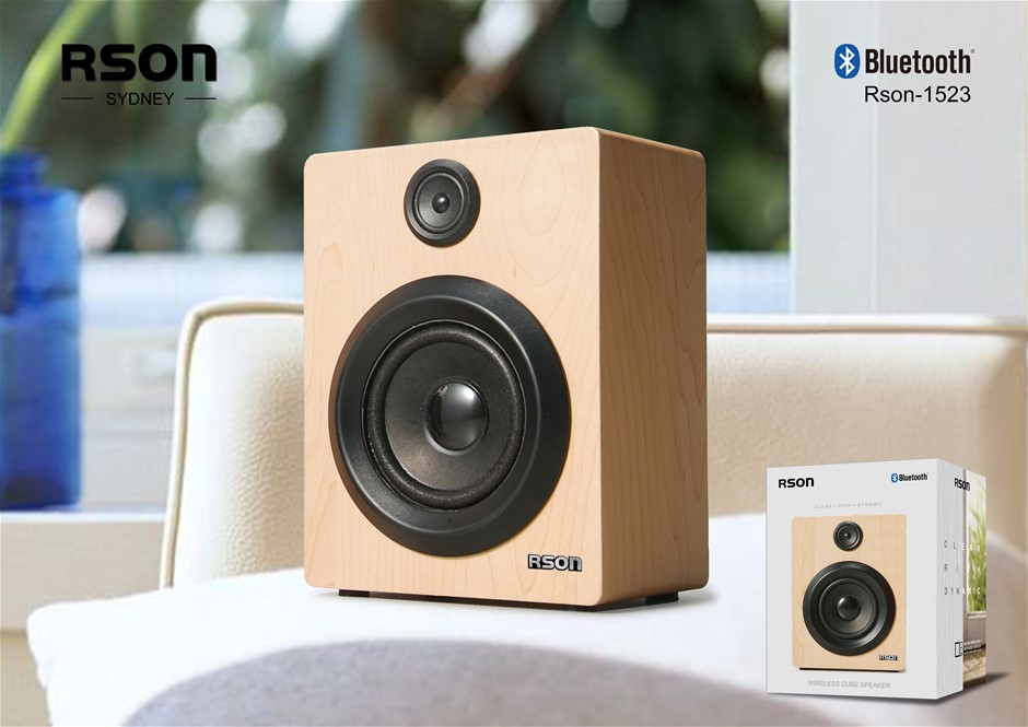 Buy Rson Cube Light Yellow Bluetooth Speaker (1523) | Grays Australia