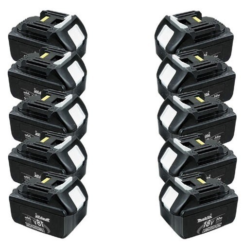 Buy Makita BL1830 GENUINE Battery 18V LXT Lithium 3.0Ah 10 Pack | Grays ...