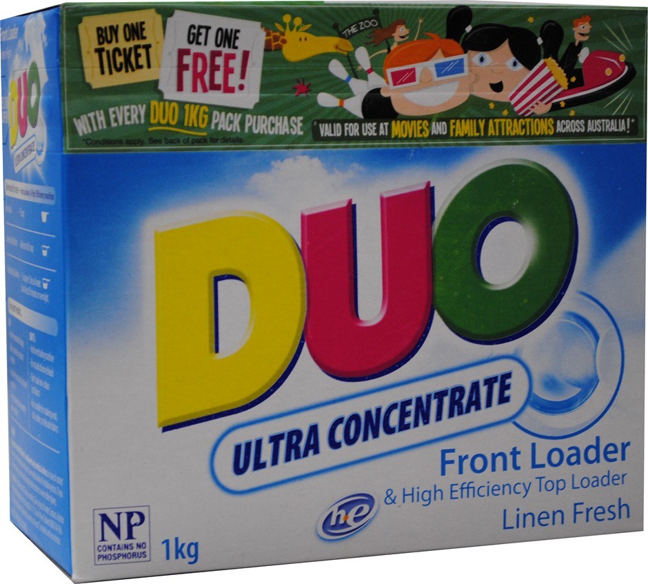 Buy 10 x Duo 1Kg Ultra Laundry Powder Front Loader Linen Fresh | Grays ...