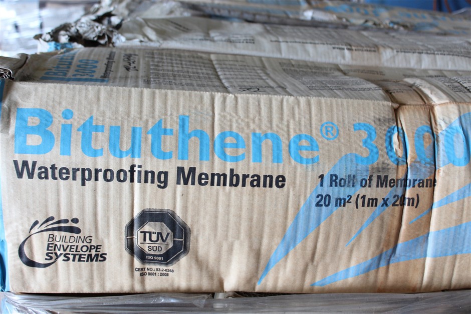 20 x Boxes of Bituthene 3000 Waterproofing Membrane Auction (0070 ...