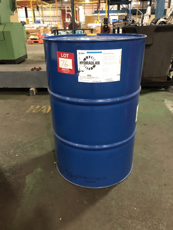 1 X 200L Drum Brake Fluid BASF HYDRAULAN 404 (O'Sullivan Beach, S.A ...