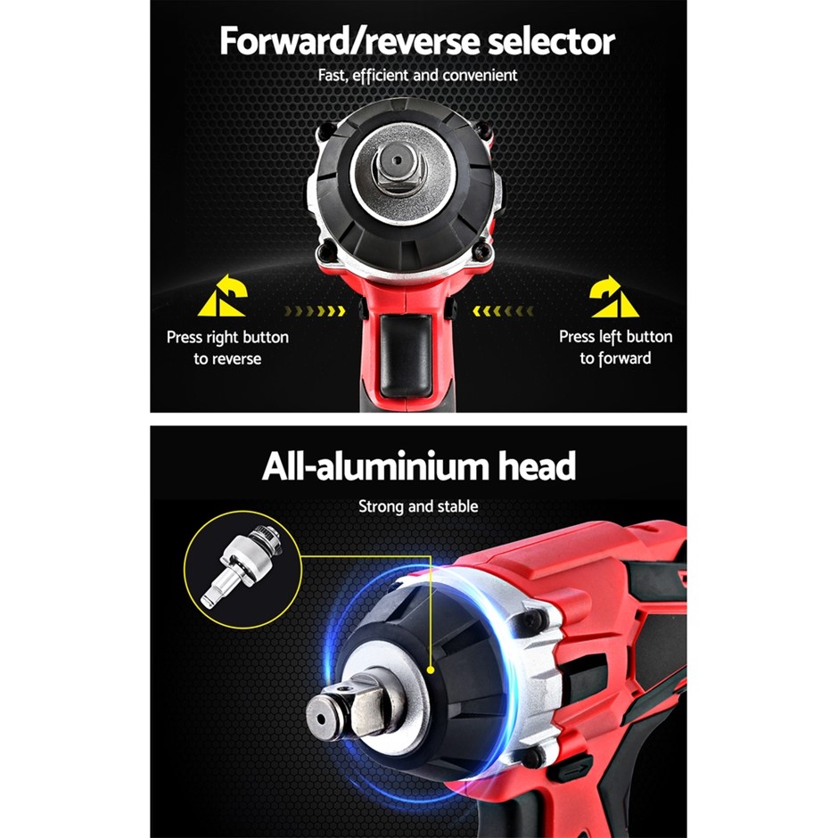 Buy Giantz Cordless Impact Wrench 20V Lithium-Ion Battery Rattle Gun ...