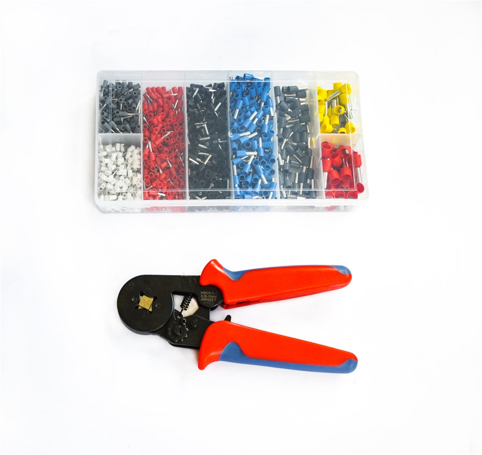Buy 1200Pcs Bootlace Ferrule Crimper kit 0.25-10mm; Cord End Ratchet ...
