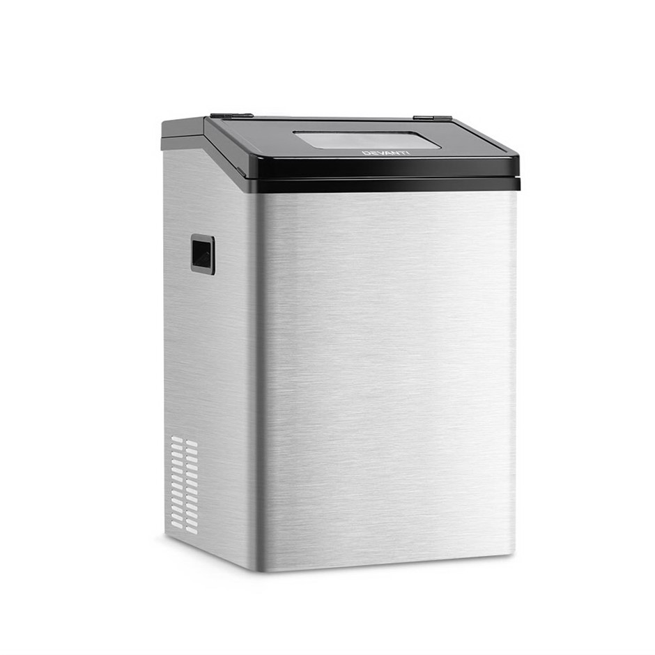 Buy Devanti Commercial 8KG Ice Maker - Stainless Steel | Grays Australia
