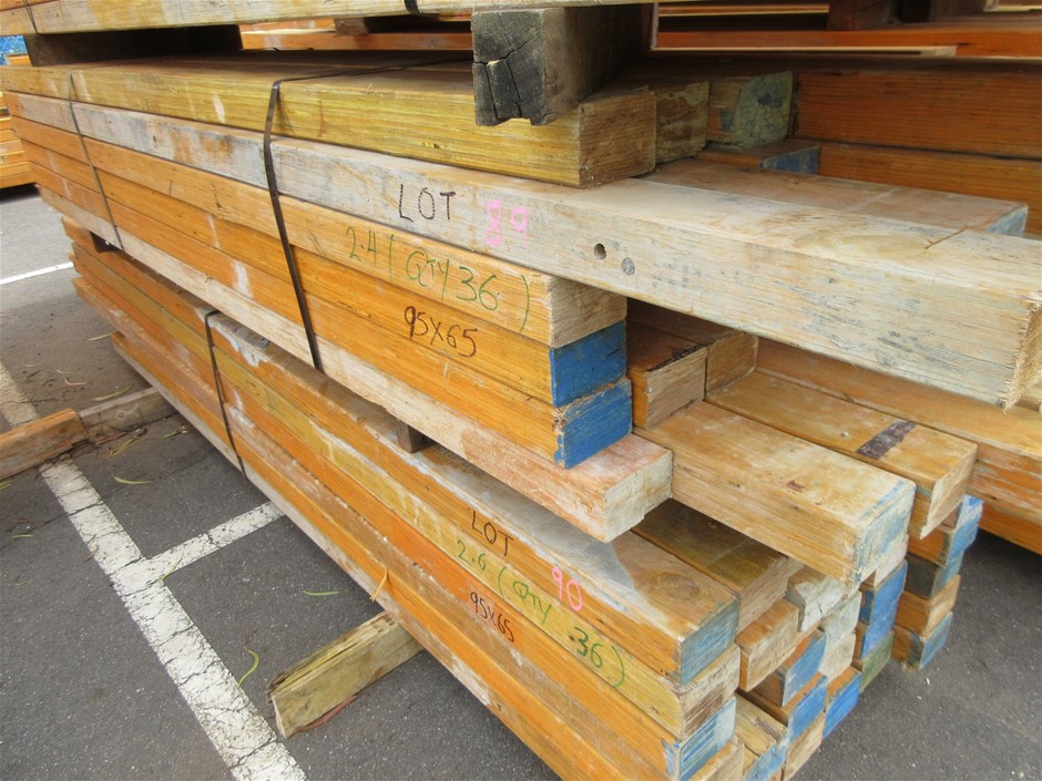 36 Lengths of 4x3 LVL Formwork Timber - Approximately Auction (0089 ...