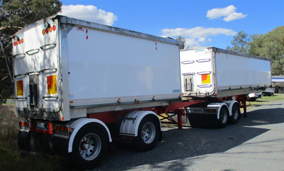 2014 A/B Double Combination Trailer Stag Trailer/Tipper Auction (0028 ...