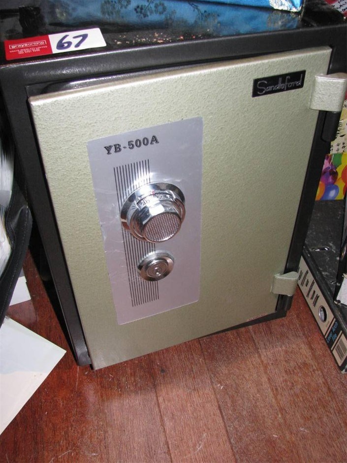 Safe: Sandleford, model # YB-500A, approx 350 x 400 x 500mm (H) (note ...