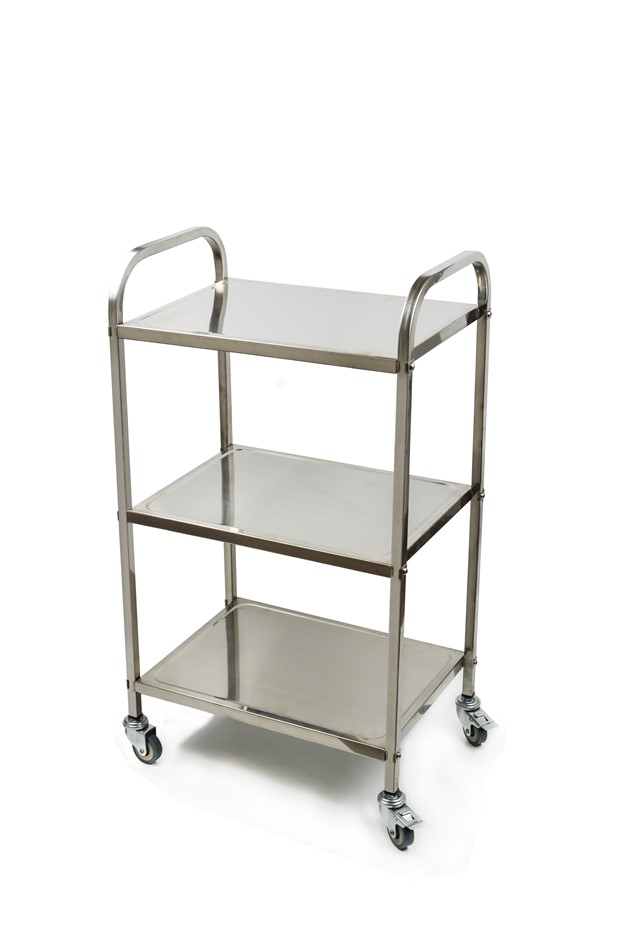 Buy 3 Tiers Food Trolley Cart Stainless Steel Utility Kitchen Dining ...