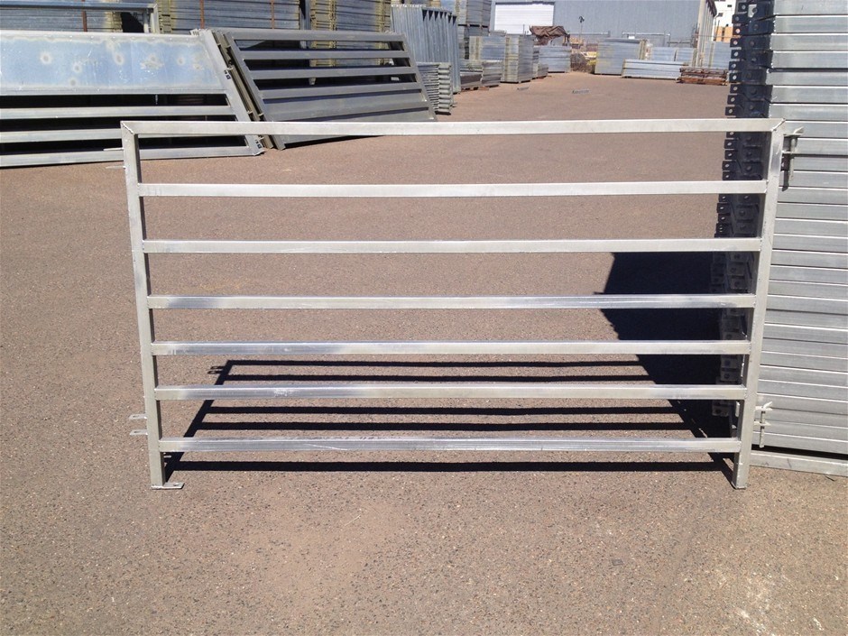 Buy 20x Goat Gal Panels, 7 rail, 1.25m(h),2.2m(l), 40x40 | Grays Australia
