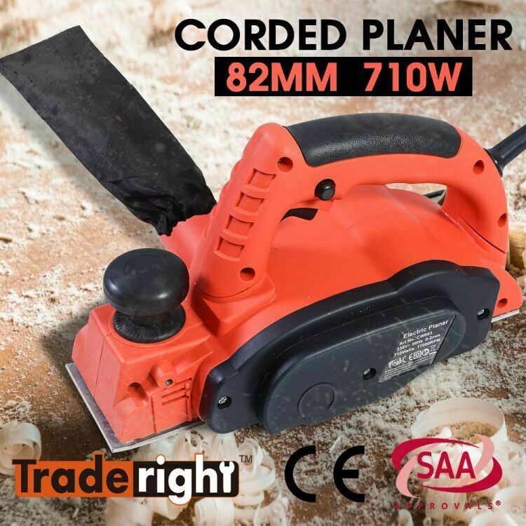 Buy Traderight 710W Electric Wood Planer Door Plane Hand Held Power ...