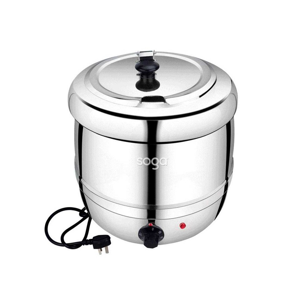 Buy 10L Soup Kettle Commercial Soup Pot Electric Soup Maker Stainless ...