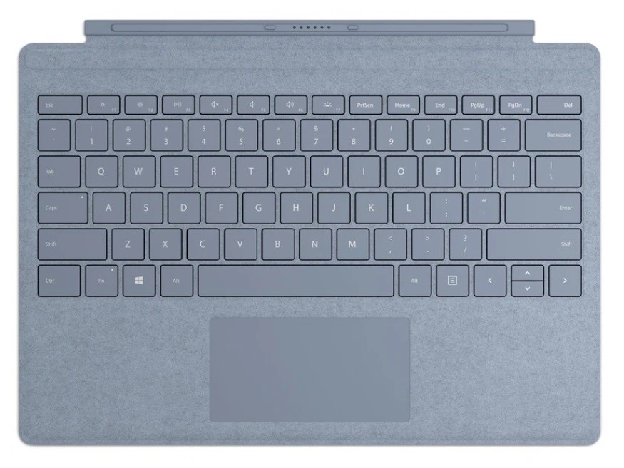 Buy Microsoft Surface Pro 7 Signature Type Cover - Ice Blue | Grays ...