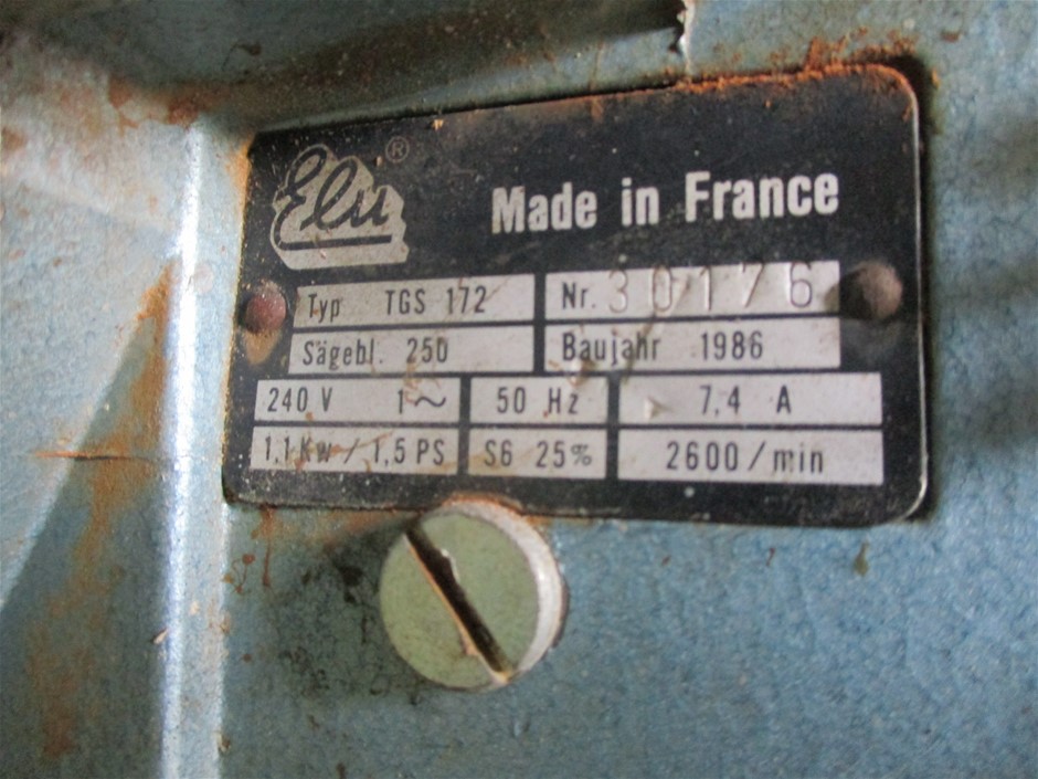 Elu Tgs172 Spare Parts Manual | Reviewmotors.co