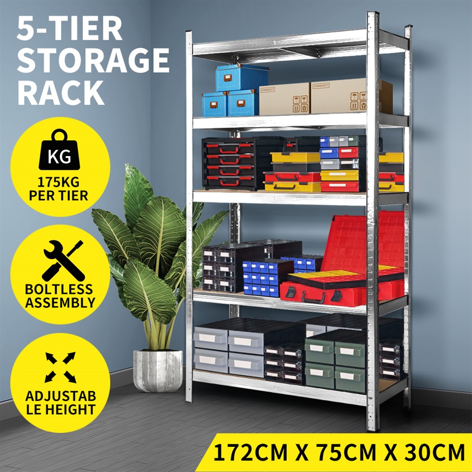 Buy 1.7M Warehouse Shelving Racking Steel Pallet Garage Shelves Metal ...