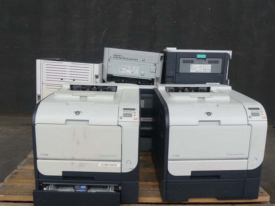 Pallet Of HP Assorted Model Printers Approx Includes 2 x HP Auction ...