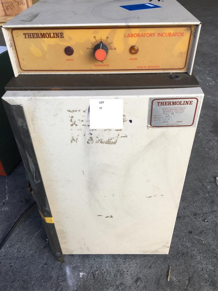 Thermoline Laboratory Incubators Make: Thermoline 240 Auction (0017 ...