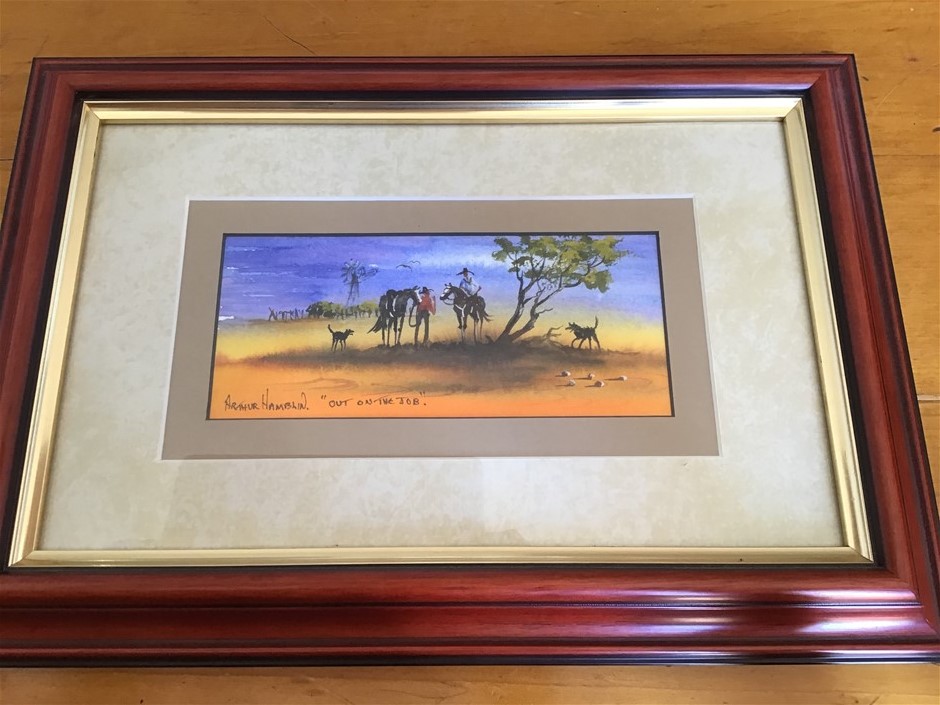"Out on the Job" Signed Arthur Hamblin Picture Auction (0001-1308954 ...