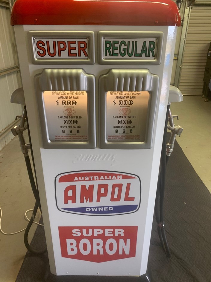 Retro Ampol Dual Fuel Pump Auction (0001-8014034) | Grays Australia