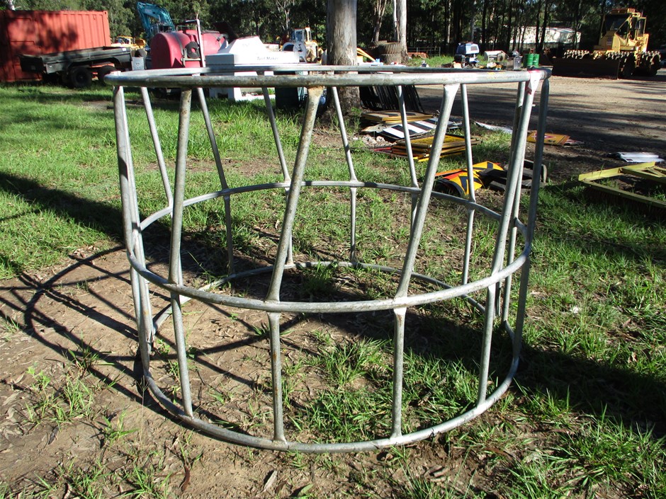 Galvanized Round Bale Hay Feeder Auction (0151-7031001) | Grays Australia