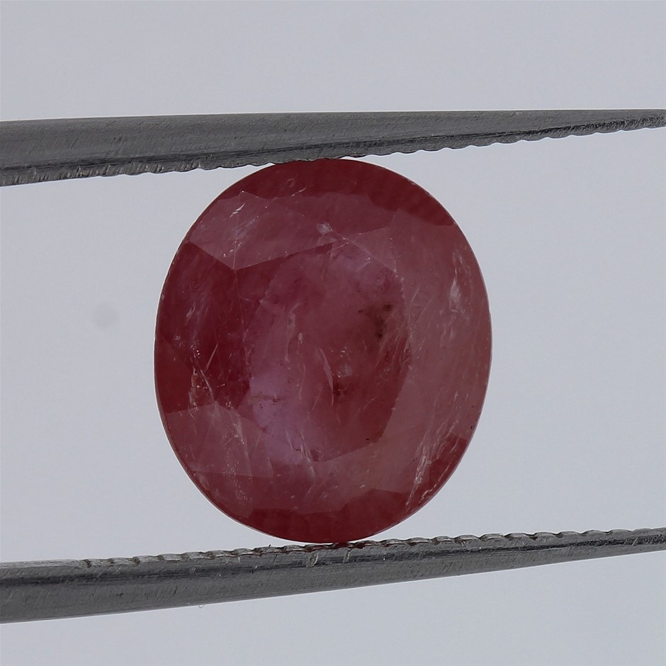 3.18ct Dazzling Large Blood Red Ruby Auction (0048-2544995) | Grays ...