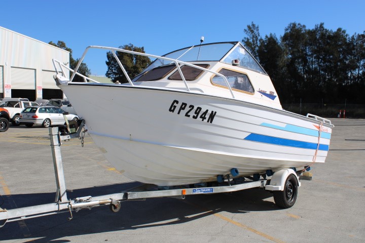 SAVAGE LANCER HALF CABIN OUTBOARD Auction (0001-10080443) | Grays Australia