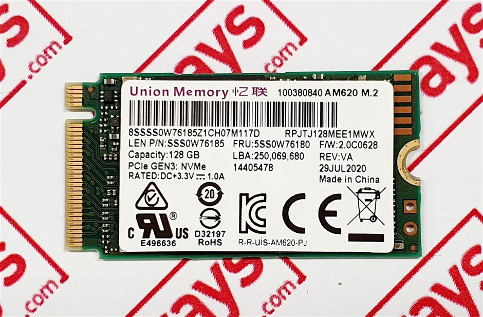 Union Memory 128GB SSD M.2 NVMe 2242 PCIe Gen 3x2 Solid State Drive ...