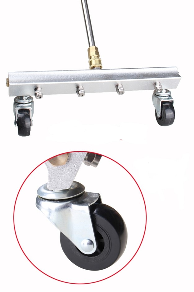 Wheeled Water Broom Pressure Washer Cleaners with 4 Nozzles Auction ...
