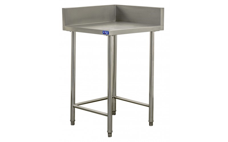 Kitco CTW-60-60 Stainless Steel corner bench with Splashback Auction ...