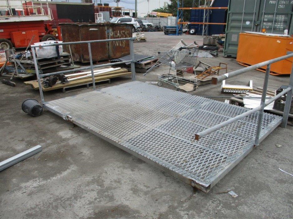 Galvanized Steel with Expanda Mesh Platform Auction (0058-7034483 ...