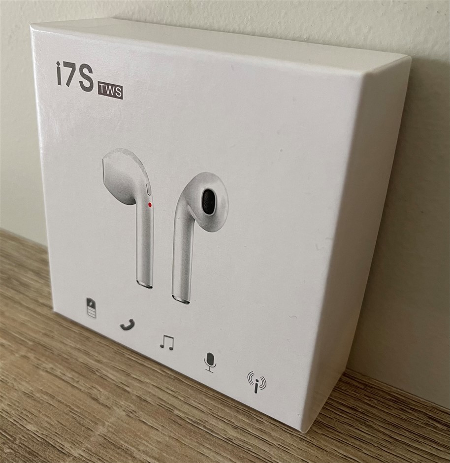 Wireless Bluetooth Earphones Model i7S TWS in Charging Case (White ...