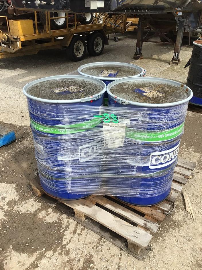 3 x drums Condat Tunnel Boring Machine Grease Auction (0025-3020692 ...