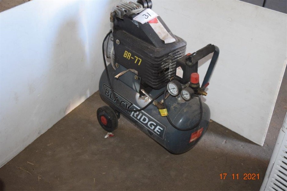 "Black Ridge" Single Phase Air Compressor Auction (0031-9027565 ...
