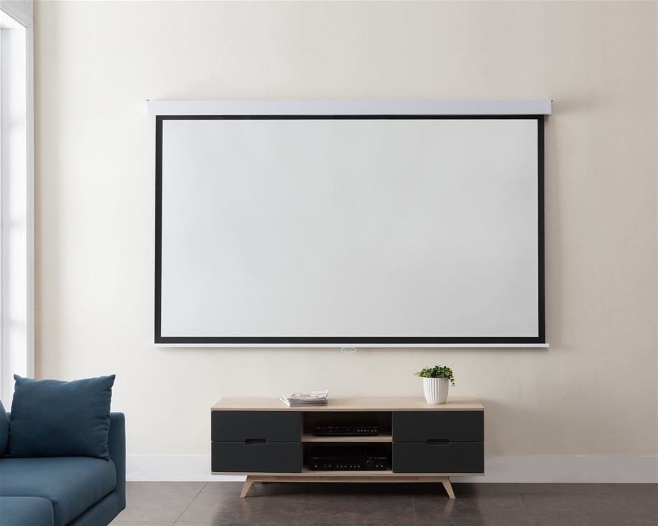 Buy Tauris 110" Pull Down Projector Screen Theatre Projection Wall ...
