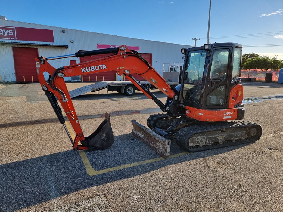 2016 Kubota U55 Hydraulic Excavator Auction (0001-7036795) | Grays Australia