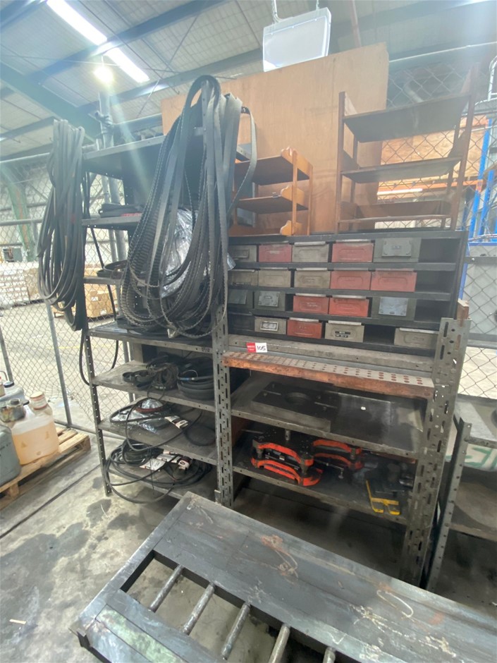 2 x Metal Shelve Units including Contents Auction (0105-5047969 ...
