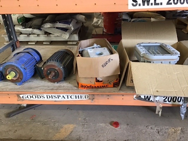2 Induction Motors, Box Of Mount Brackets And LED Light Auction (0907 ...