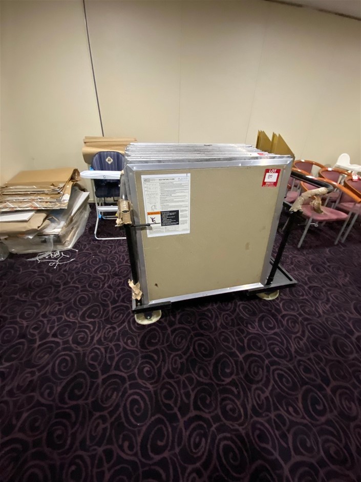 SICO Portable Parquetry Dance Floor including mobile trolley Auction ...