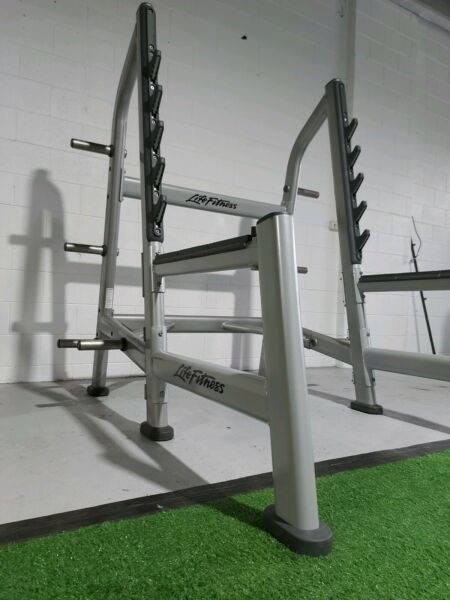 Life Fitness Signature Series Olympic Squat Rack Auction (0002-3021705 ...