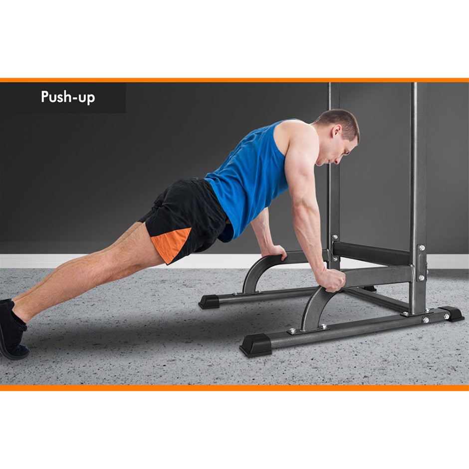 Buy Power Tower 4-IN-1 Chin Up Bar Pull Up Weight Bench Home Gym BLACK ...
