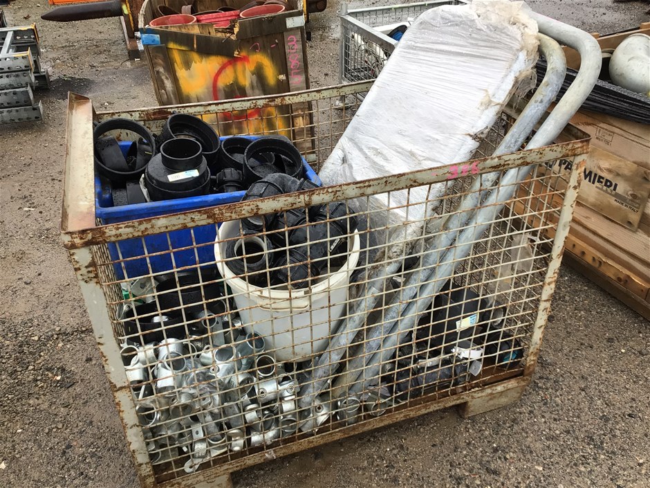 Qty of Assorted Plaster Pipe Elbows, Steel Pipe Joiners and Sundry ...