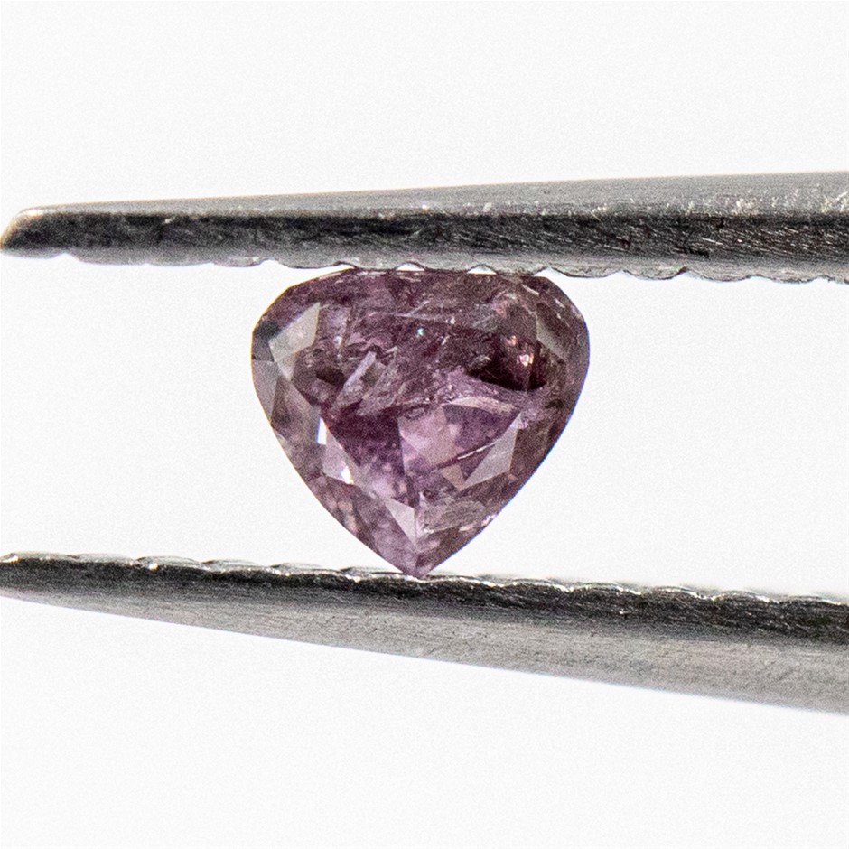 0.10ct Stunning Untreated Purple-Pink Diamond Auction (0004-2543342 ...