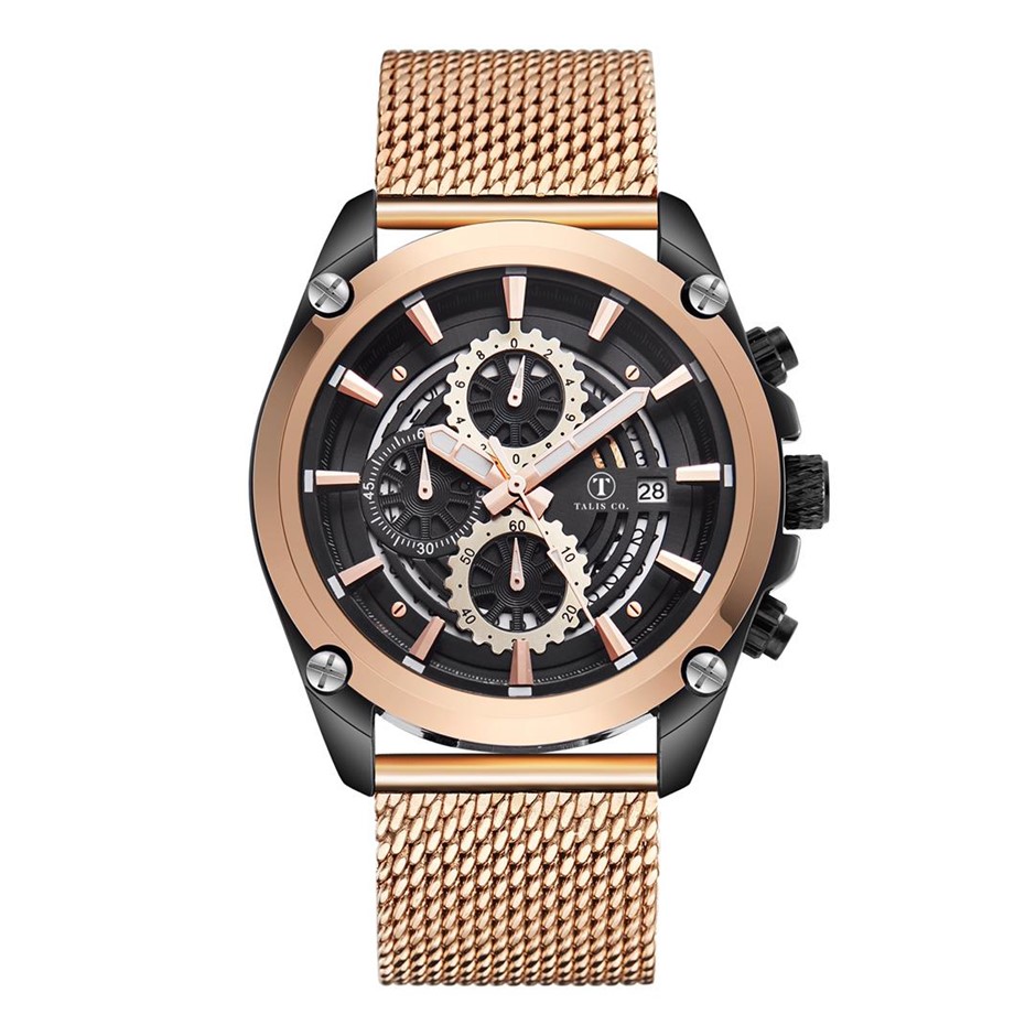 Mens Talis Co T8120 Watch – Chronograph Movement – Stainless Steeel ...