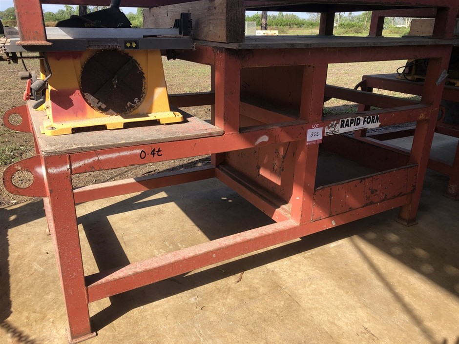 Fabricated Steel Cutting Bench Auction (0353-7037975) | Grays Australia