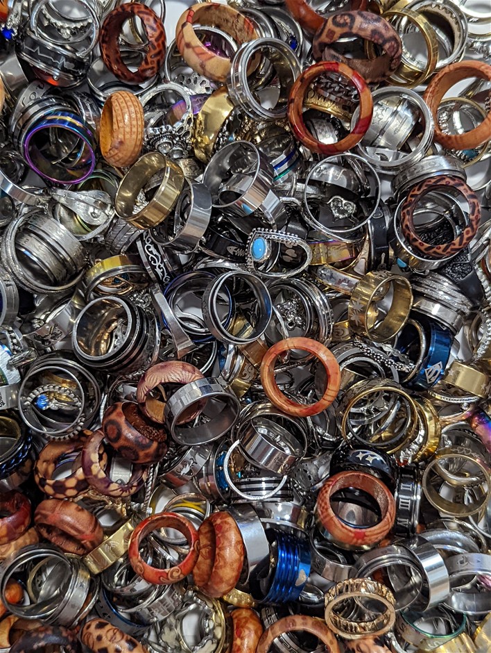 Bulk 100x assorted ring jewellery Auction (0001-2543316) | Grays Australia