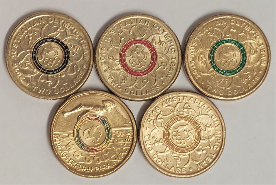 2016 $2 Australian Olympic Team including Paralympic Coin Auction (0028 ...