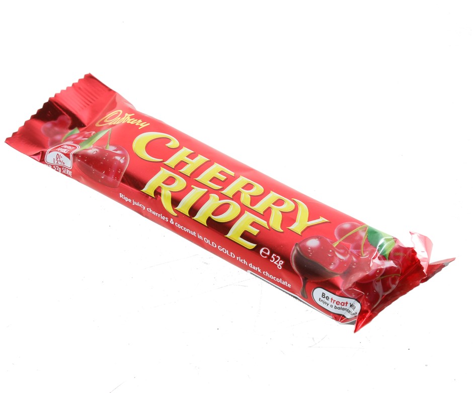 47 x CADBURY Cherry Ripe Chocolate Bars, 52g. Auction | GraysOnline ...
